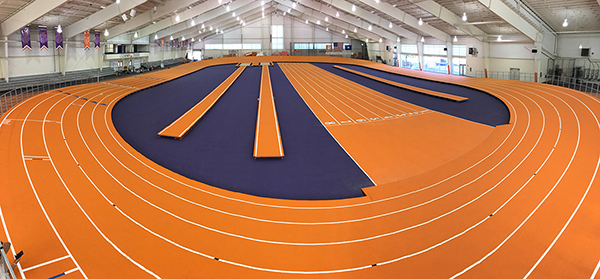 Clemson University - new banked indoor track with Mondo surface ...