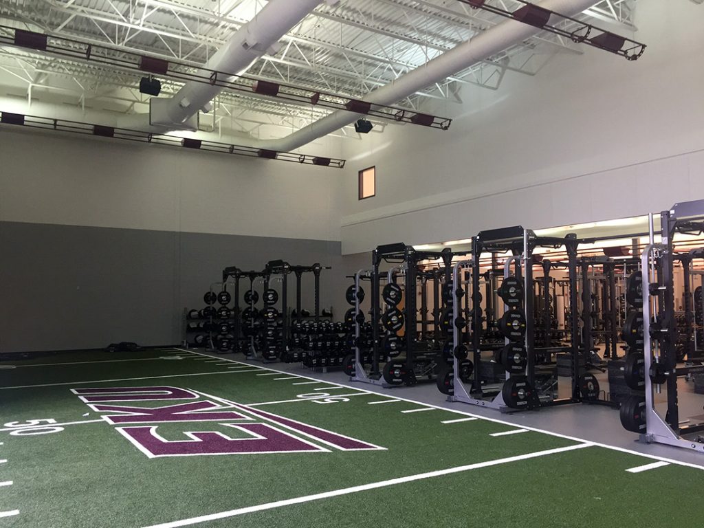 EKU New Strength Center - Kiefer Mondo flooring and indoor artificial turf